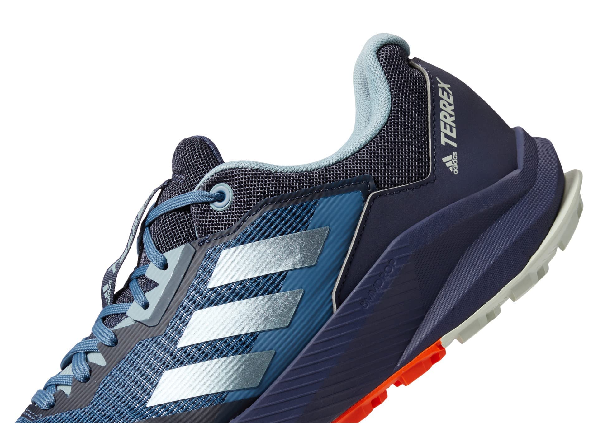 adidas Men's Terrex Trailrider Shoes Trail Running, Wonder Steel/Magic Grey Met/Impact Orange, 11