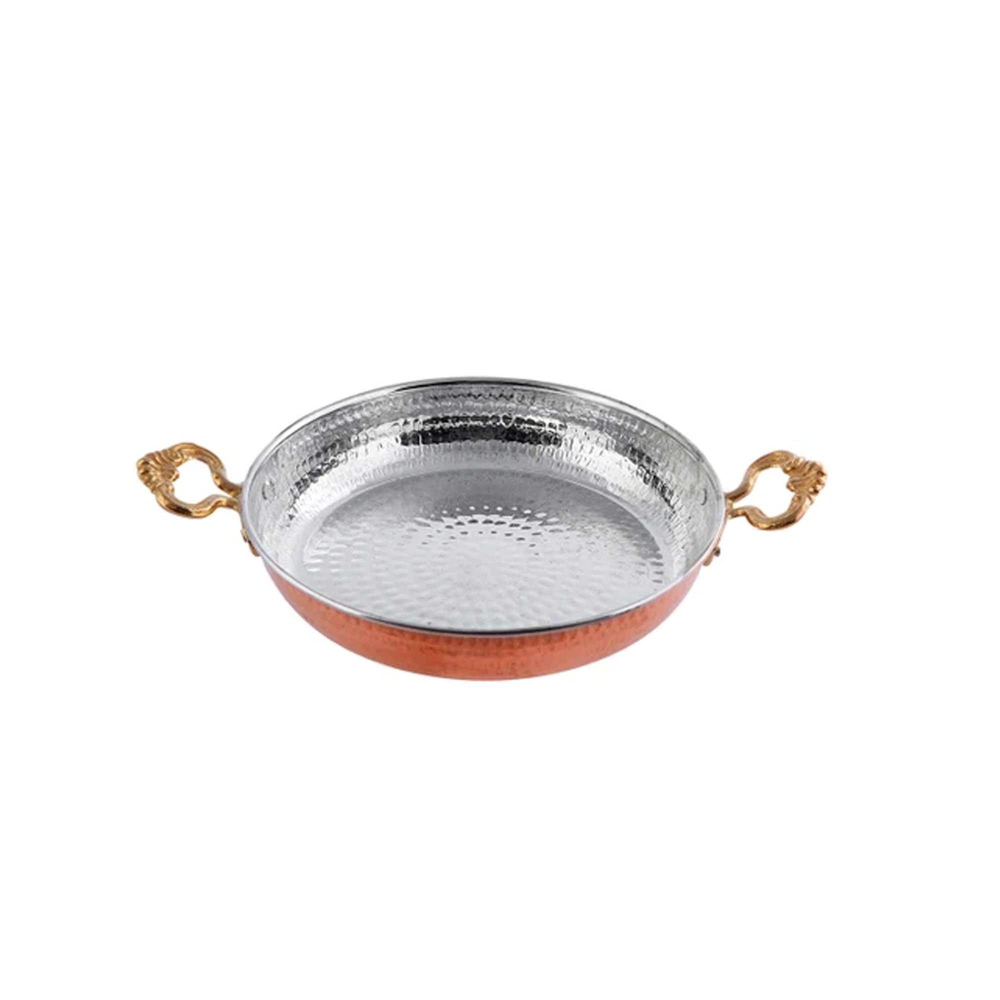 BABY SHOWER CHOCOLATE 3 pieces Turkish Copper Fry Pan - Hammered Copper Pan Traditional - Turkish Frying Pan Omelette Pan Handmade