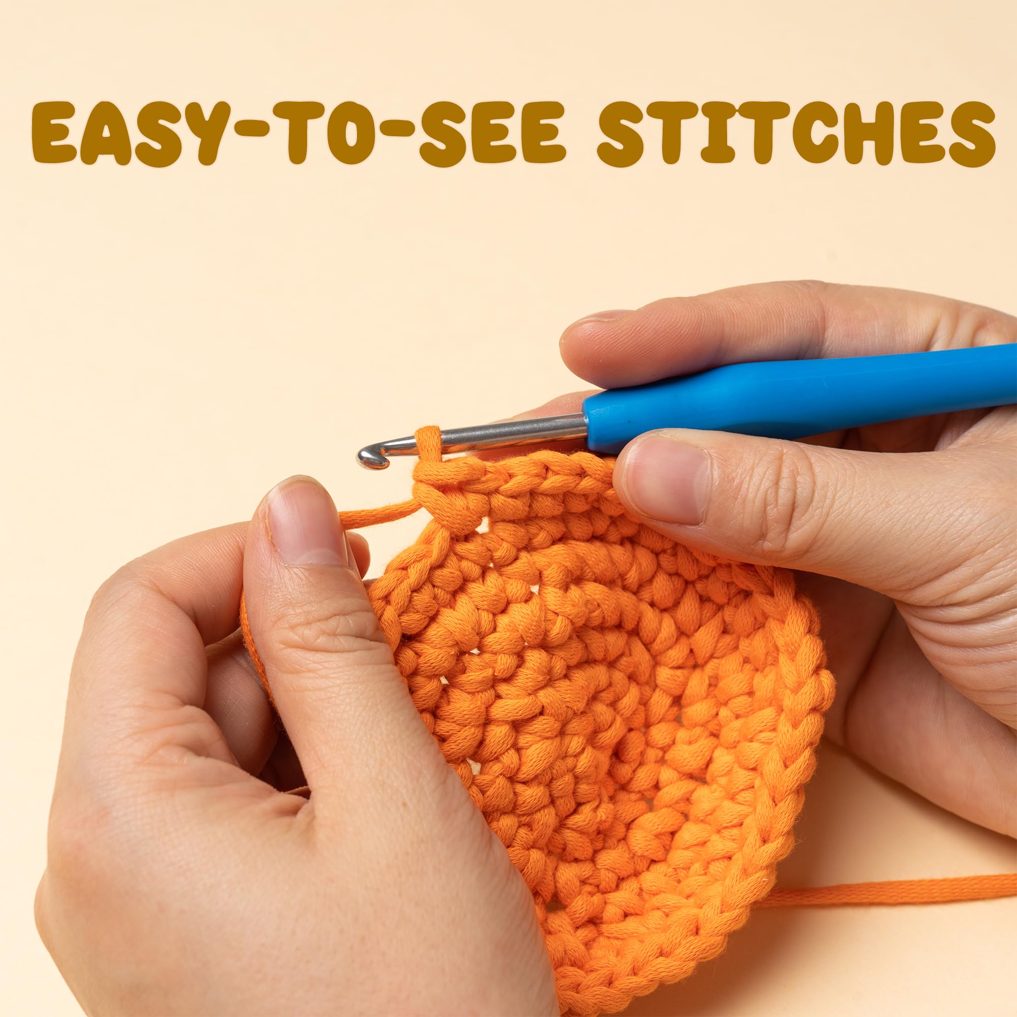 Abudada Craftori Crochet Kit for Beginners - Complete Starter Kit with Easy to Stitch Yarn, Step by Step Video Tutorials - Perfect DIY Gift - 2 Animals, Bird and Piggy