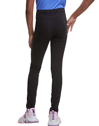Champion Heritage Girls Performance Legging Stretch Pant | Active Athletic Pant (Medium, Black)