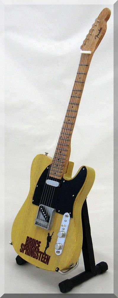 ARTSTUDIO35 Bruce SPINGSTEEN Miniature Guitar with Logo