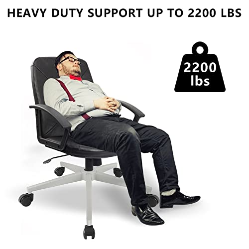 Desk Chair Base Replacement 28 Inch with Reinforced Metal Legs-Chair Bottom Part for Most Chairs, Universal Gas Cylinder and Caster Sockets,Grey