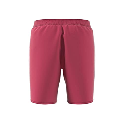 adidas mens Classic Length 3-Stripes Swim Short Wild Pink/White Large
