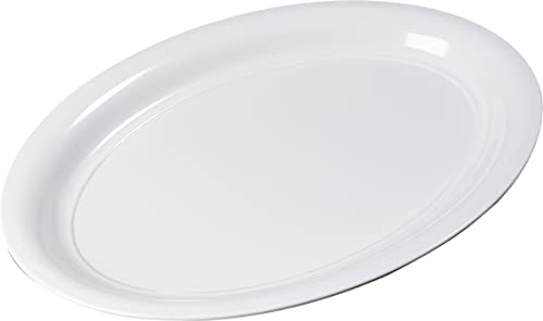 Carlisle FoodService Products Displayware Plastic Catering Platter 21" x 15" White