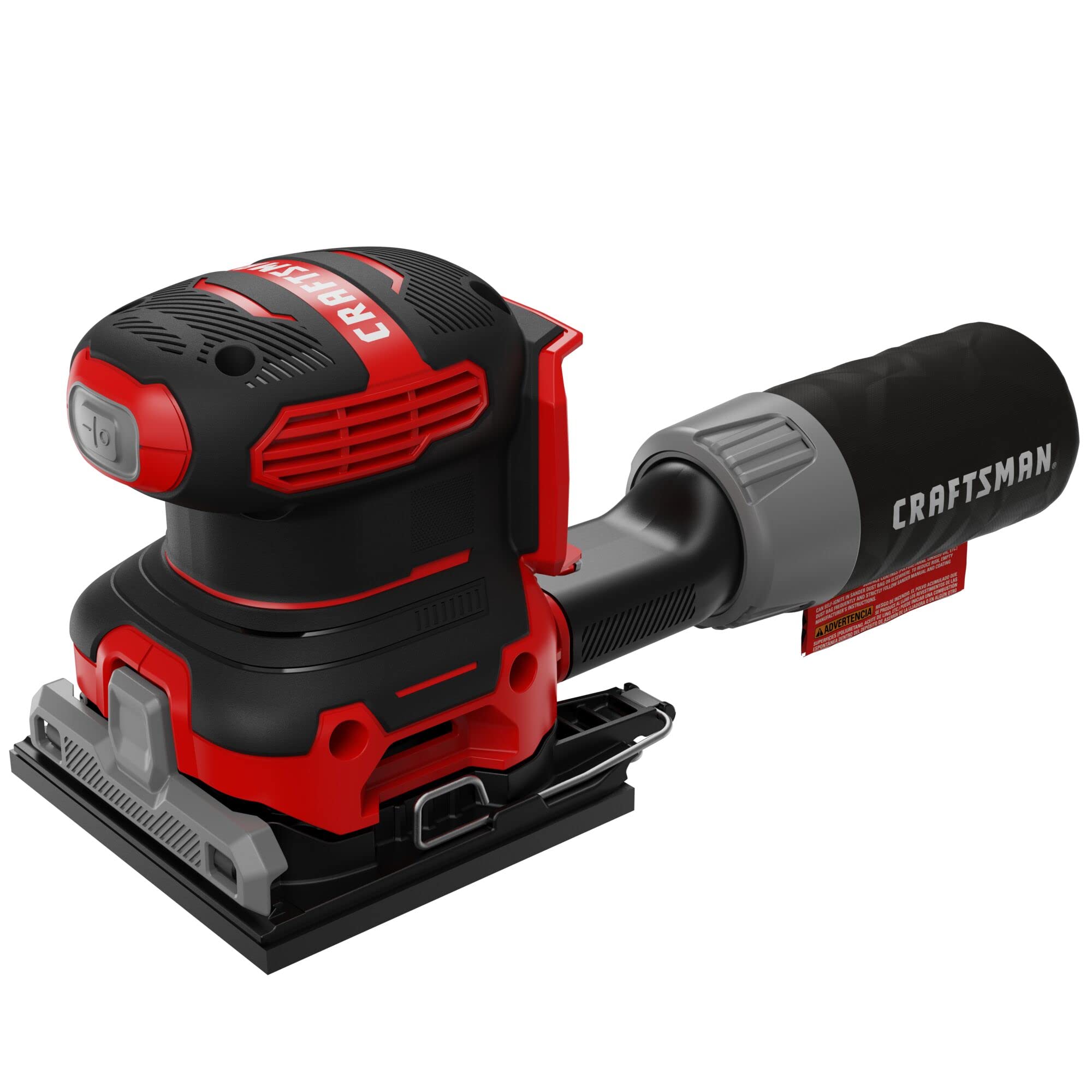 CRAFTSMAN V20 Sander, Cordless, 1/4 Sheet Sander, 9,000-12,000 OPM Bare Tool Only (CMCW222B)
