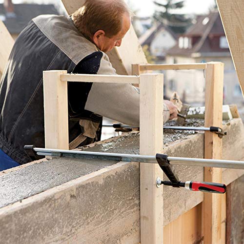 BESSEY TG7.048+2K Clamp, woodworking, F-style, 2K handle, replaceable pads, 7 In. x 48 In., 1320 lb