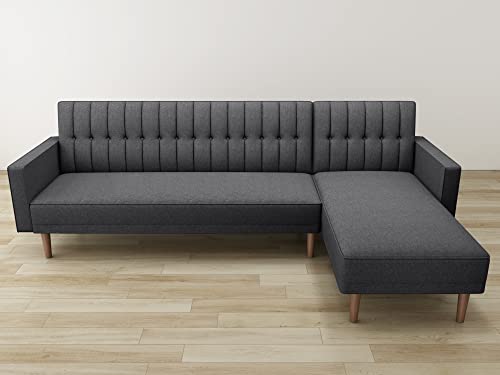 Gold Sparrow Claremont Sofa Bed Sectional, Gray