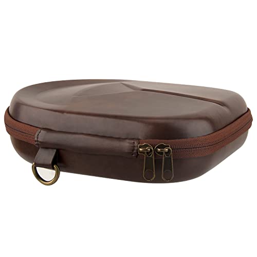 Geekria Shield Headphones Case for On-Ear/Over-Ear Headphones, Replacement Hard Shell Travel Carrying Bag with Cable Storage, Compatible with Bose QC45, QC35IIGaming, QC35II, QC35 Headsets (Brown)