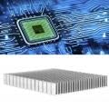 Aluminum Heatsink Cooling Heat Sink Circuit Board Cooling Cooler Fin for CPU Amplifier PCB 150x120x20mm (White)