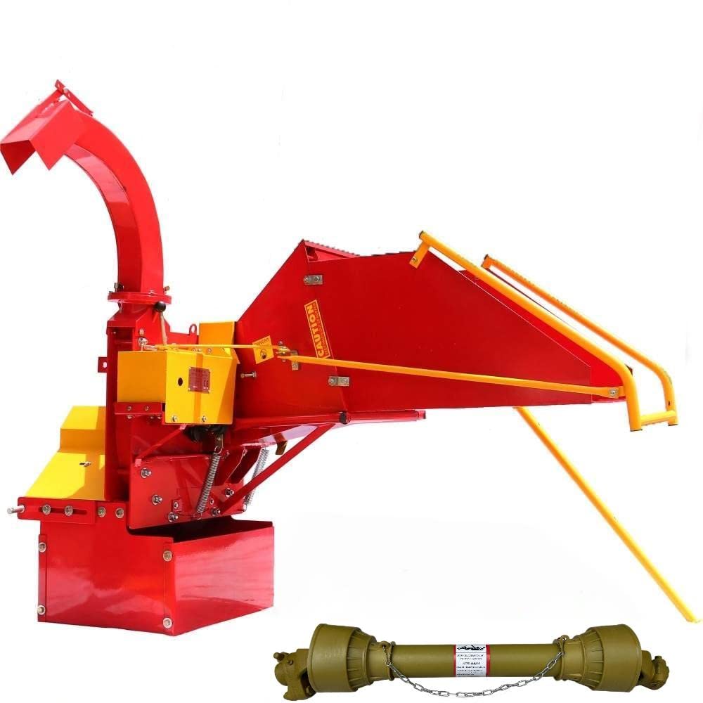 8" PTO Wood Chipper Tree Shredder 3 Point Wood Chipping Machine Tractor Implement Farm Equipment
