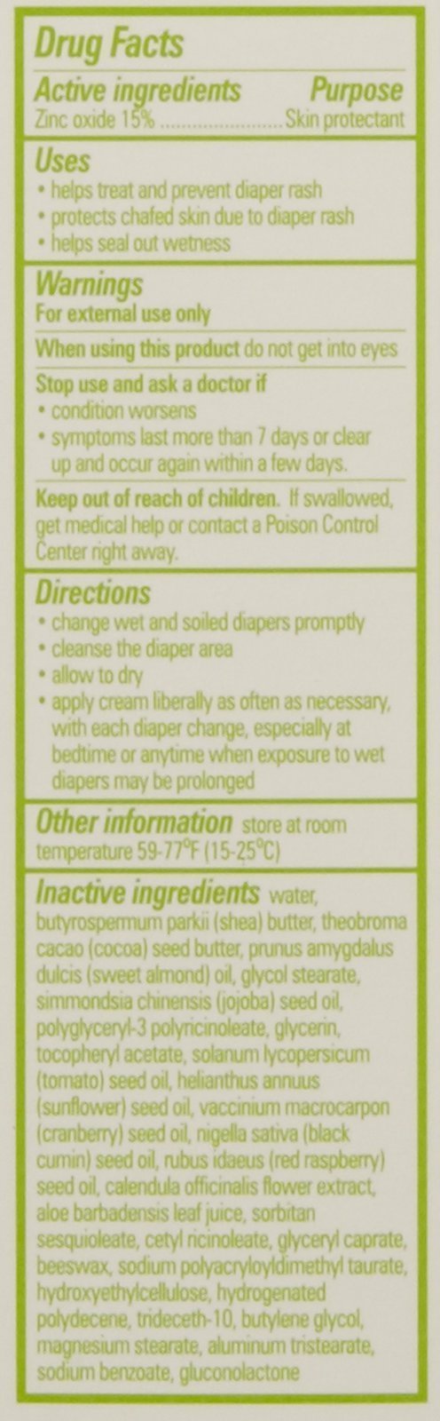 BabyGanics Hiney Helper Soothing Diaper Cream - Fragrance Free - 4 oz