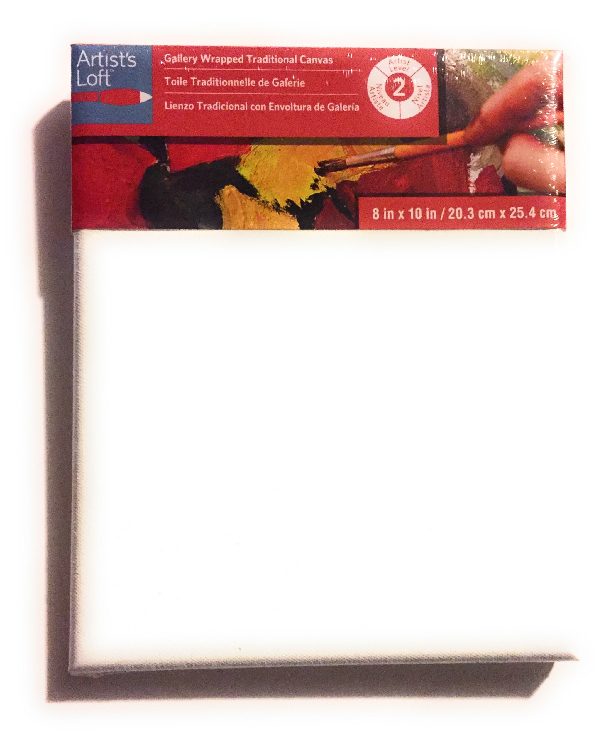8" x 10" Level 2 Gallery Wrapped Traditional Canvas by Artist's Loft - Archival, Acid Free Cotton Canvas for Paint, Acrylic, & Oils - Bulk 12 Pack