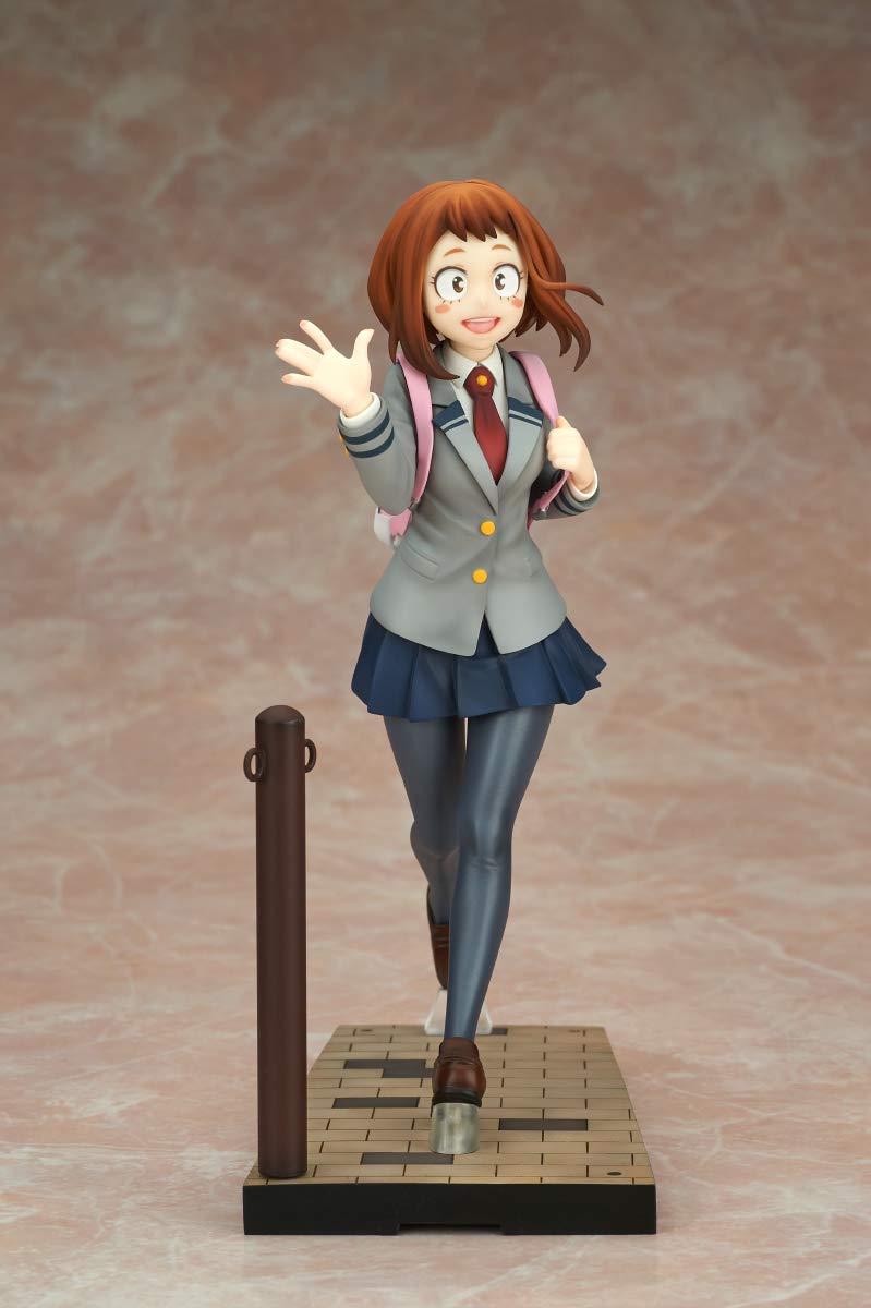 Bell Fine My Hero Academia: Konekore: Ochaco Uraraka (Uniform Version) 1:8 Scale PVC Figure, Multicolor