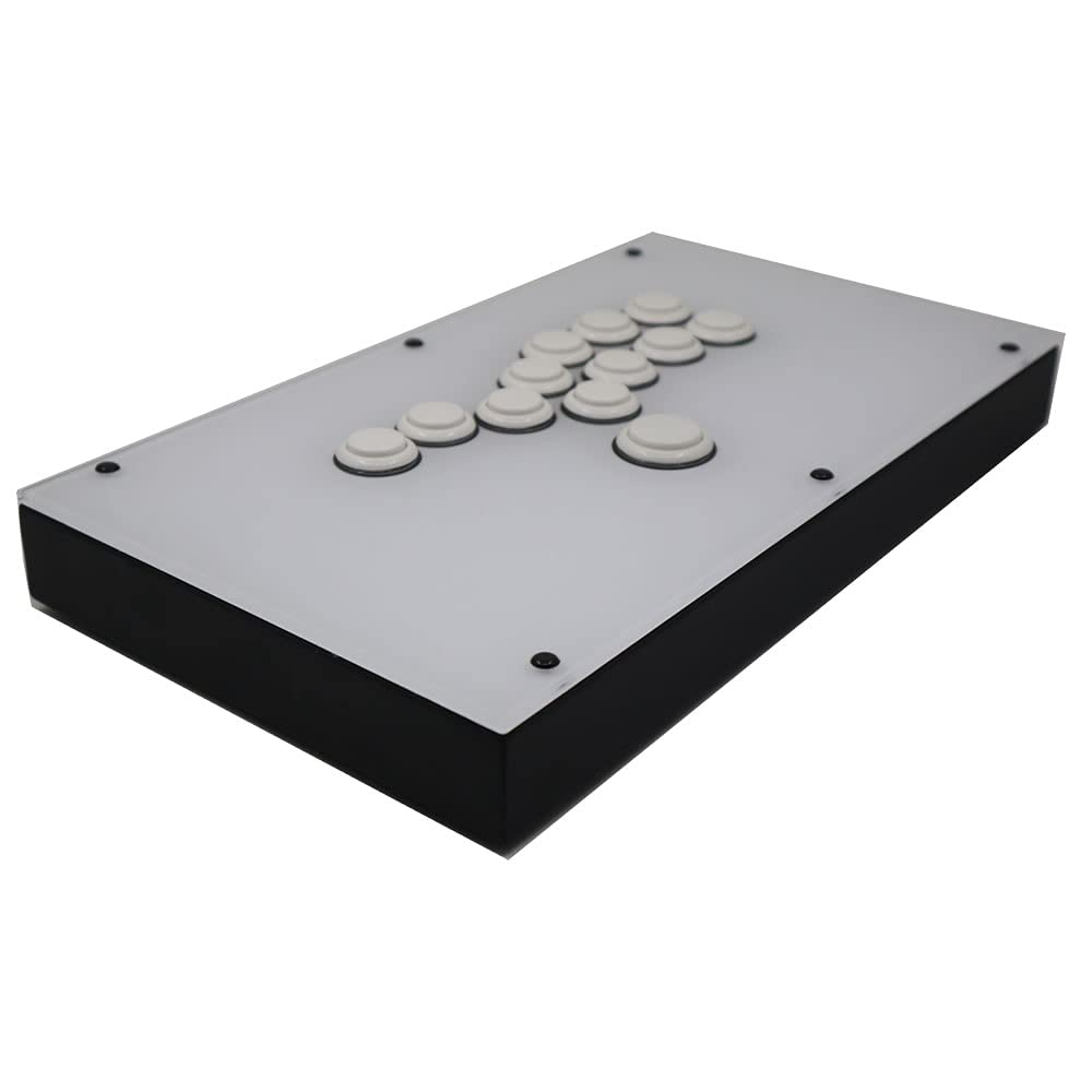 FightBox RAC-J800B-PS-W All Buttons Leverless-Style Arcade Joystick Fight Stick Game Controller For PS4/PS3/PC Sanwa OBSF-24 30