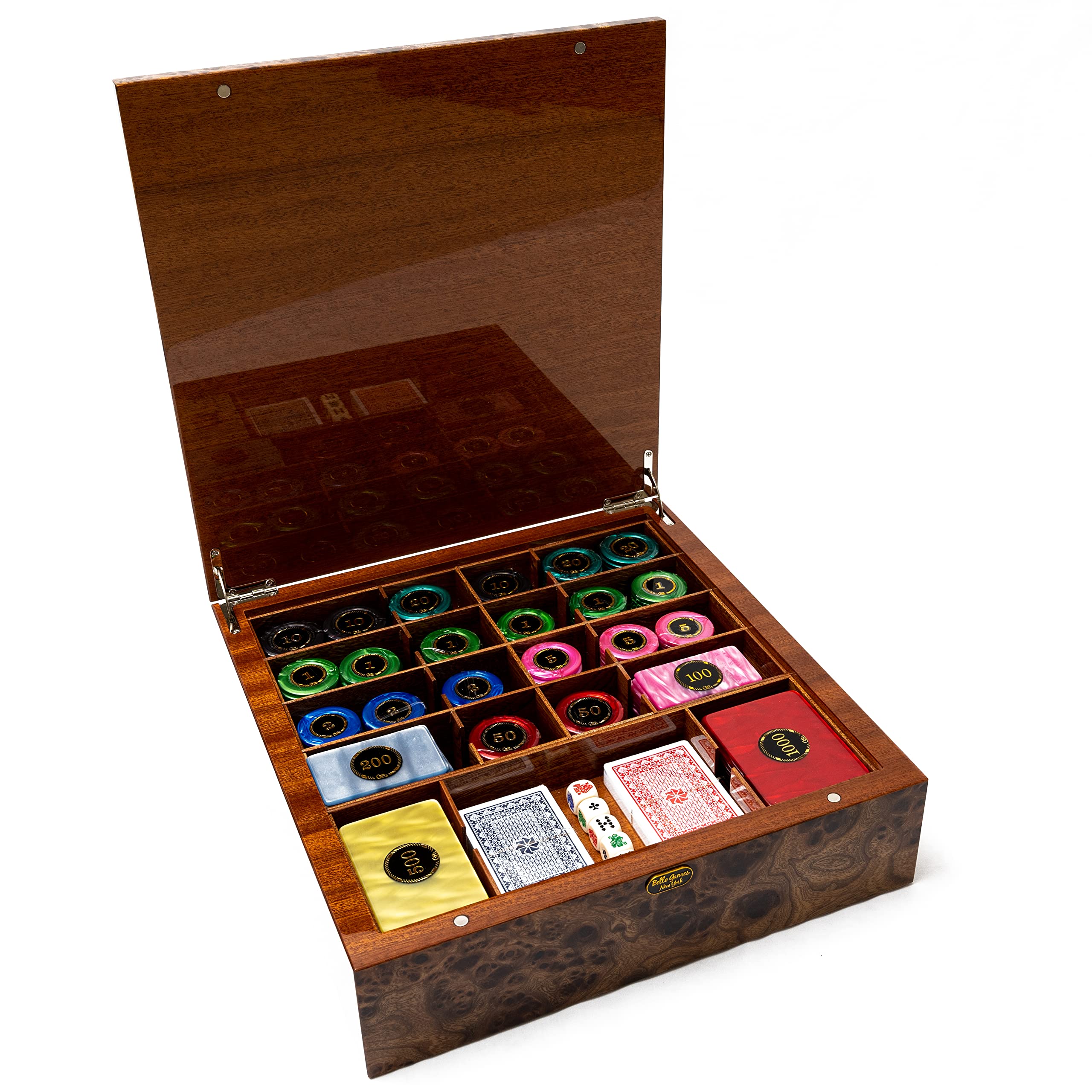 Bello Games Collezioni - Palermo Luxury Poker Chips & Card Set from Italy