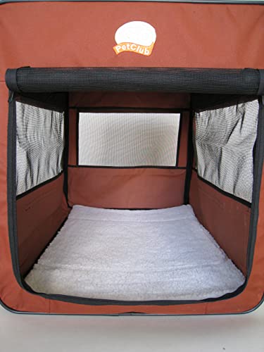 Go Pet Club AB32 Soft Dog Crate, Brown - 32 inches L x 22.2 inches W x 23.5 inches H