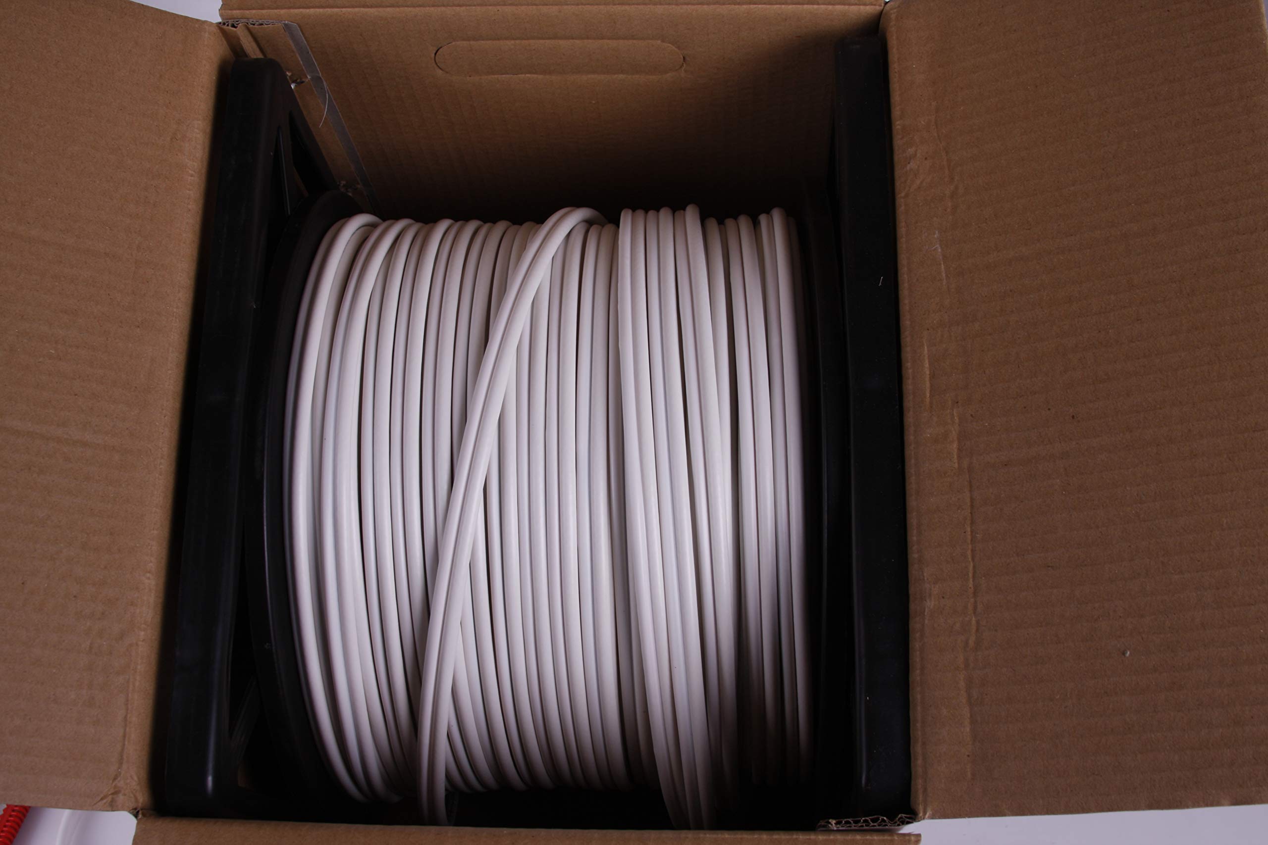 FIVE STAR Cable 500 ft. RG59 Siamese CCTV Combo Coaxial Cable - 20AWG RG59 Video + 18/2 18AWG Power for Surviellance Security System (500 Ft, White)