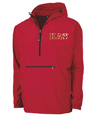 Kappa Alpha Psi Tackle Twill Lettered Pack N Go Pullover 2X-Large Red