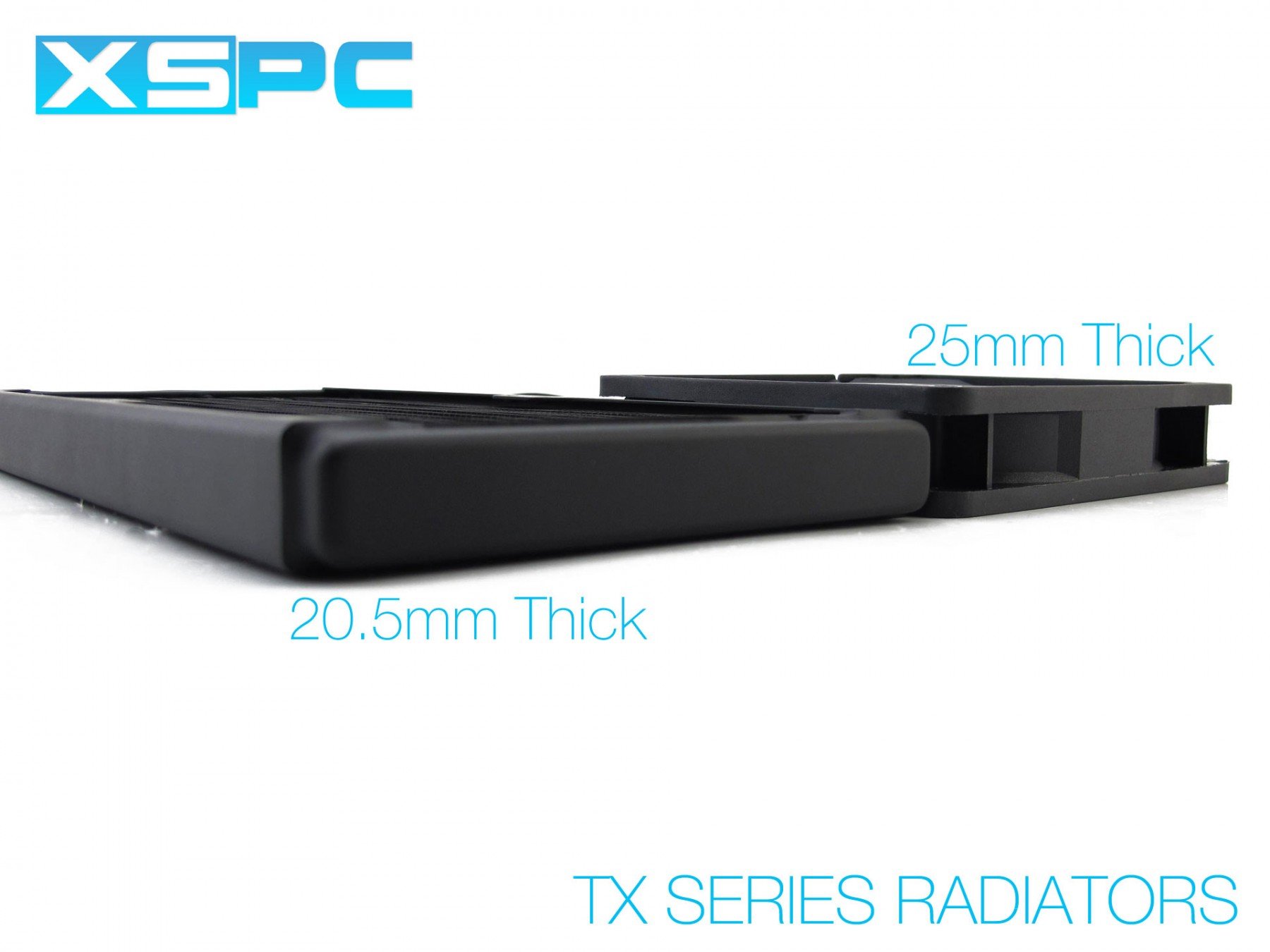XSPC TX360 Ultra Thin Radiator, 120mm x 3, Triple Fan, White