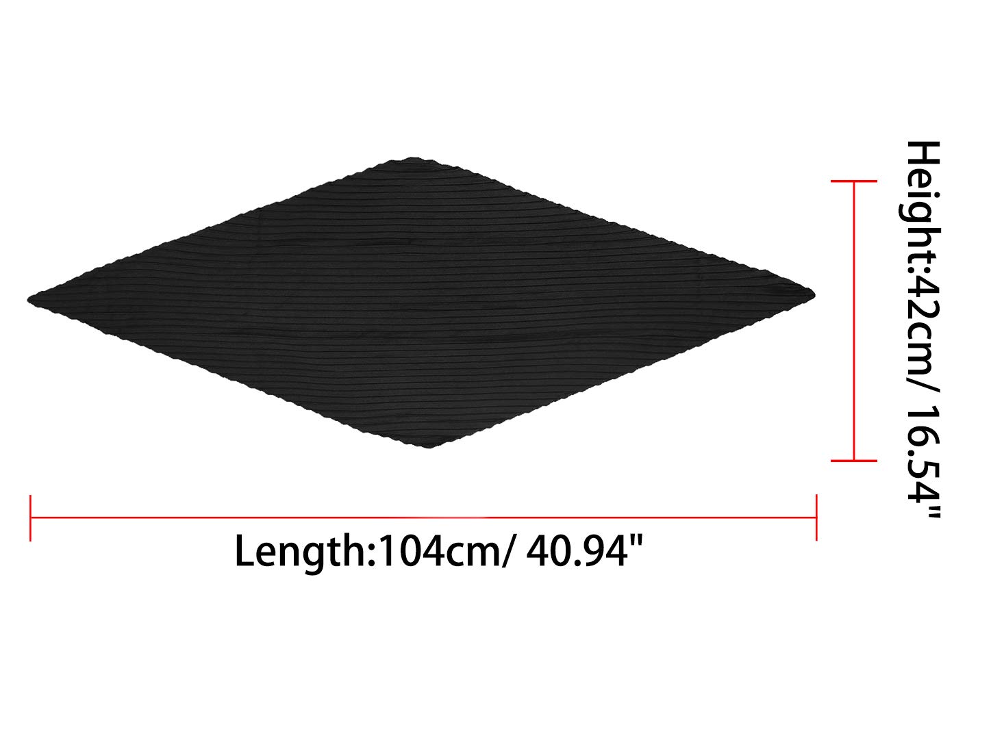 Allegra K Women Pleated Rhombus Head Scarf Wraps Scarves Neckerchief Bandana Solid Color Black