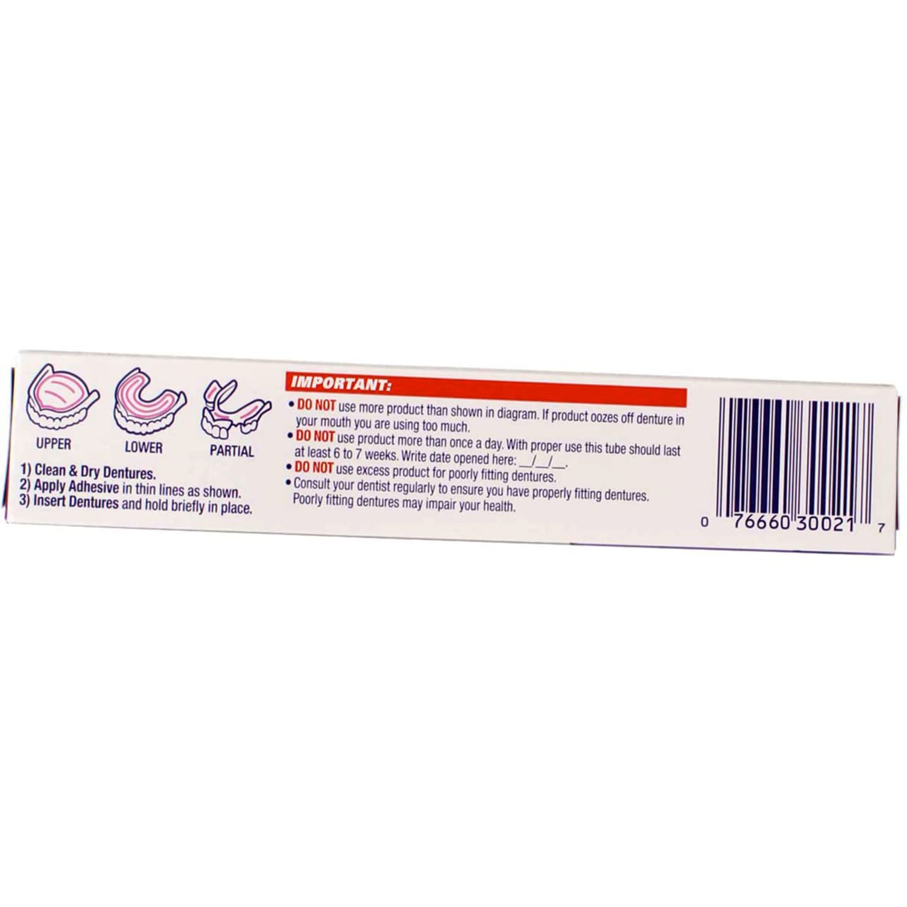 Fixodent Plus Denture Adhesive Cream Gum Care, 2 Oz by Fixodent