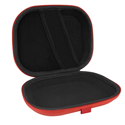 Geekria Shield Headphones Case Compatible with Sony MDR-ZX300, MDR-ZX310, MDR-XB200, MDR-ZX100, MDR-ZX110 Case, Replacement Hard Shell Travel Carrying Bag with Cable Storage (Red)