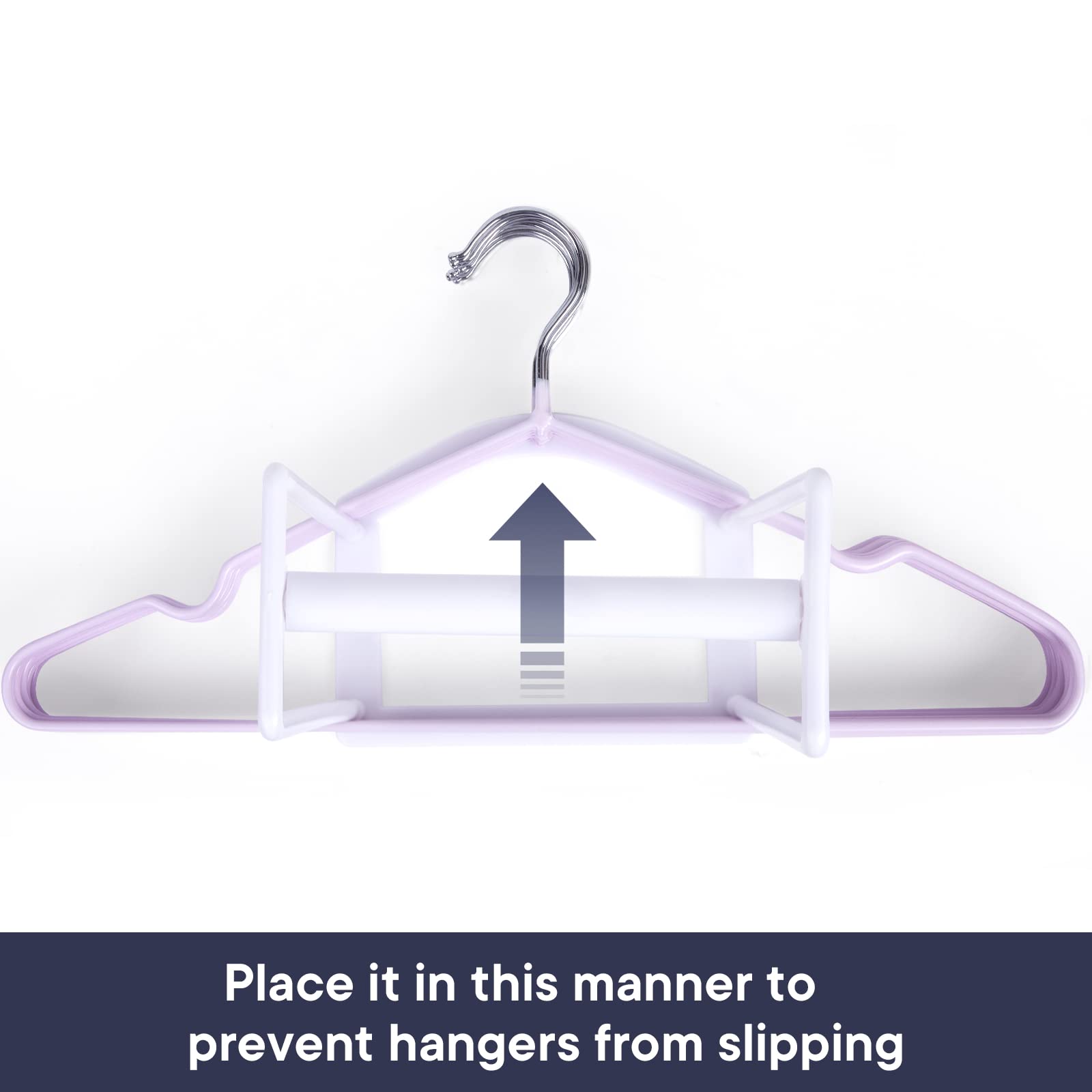 HAKDAY Hanger Stacker Organizer Stand, White Portable Hanger Holder Laundry Room Organization Hanger Rack Storage