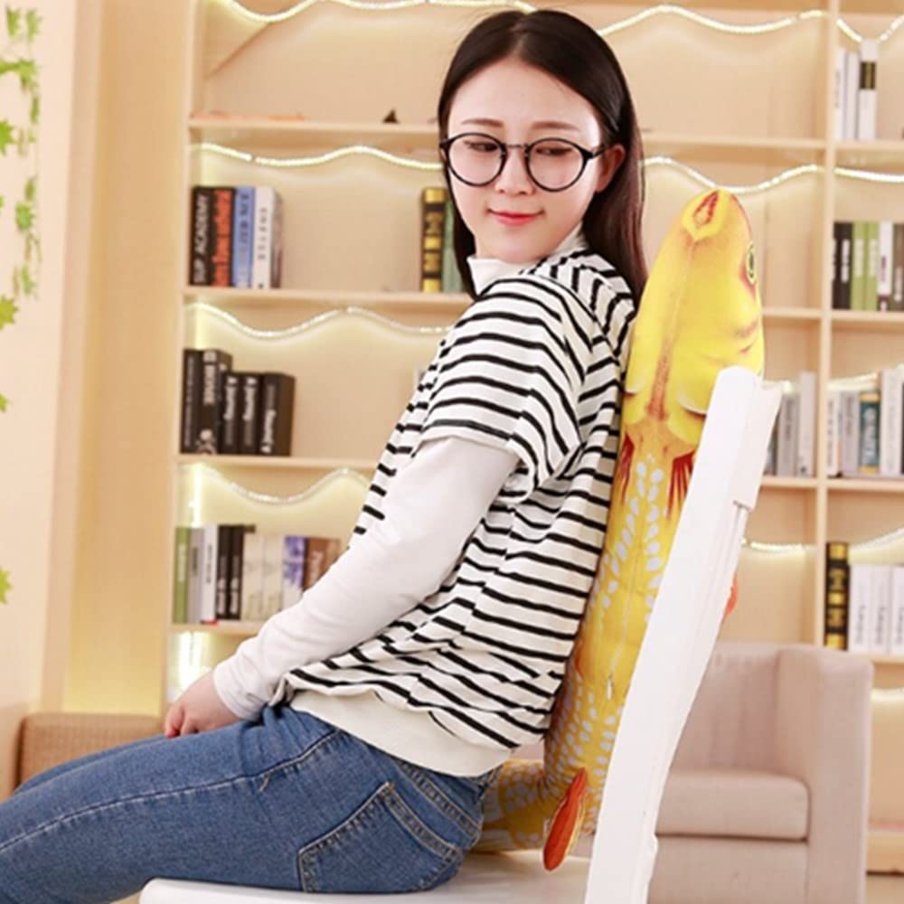 OUKEYI Soft Fish Cushion Pillow,35inch/ 90cm Carp Plush Pillow Stuffed Toy Throw Pillow for Home Decoration Gift Stuffed Animal Toy