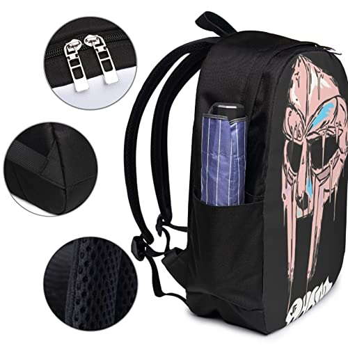 BATLX MF MUSIC DOOM Backpack College Work Laptop Backpack Travel Casual Daypack With Usb Port 17 Inch