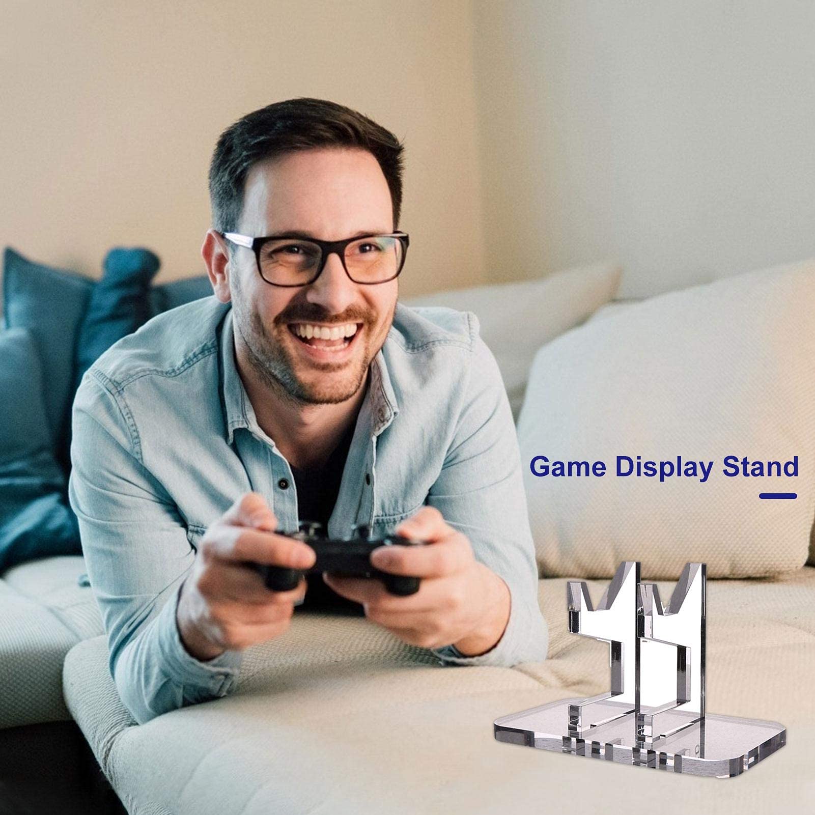 gyfyyds Game Console Handle Bracket Black Environmental Protection Acrylic Wall-Mounted Desktop Bracket Standard Wall Mount