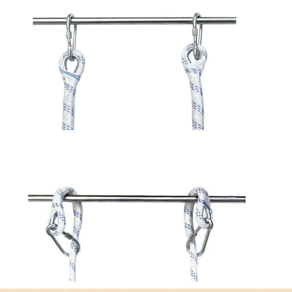 Emergency Fire Escape Ladder 1-6 Story Homes Rope Escape Ladder Flame Resistant with Hooks Fast Deploy & Simple to Use for Kids and Adults