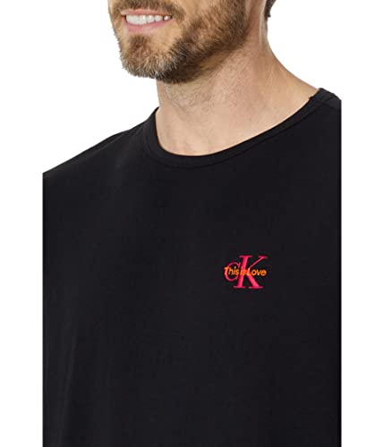 Calvin Klein Men's This is Love Pride Short Sleeve Crewneck, Black