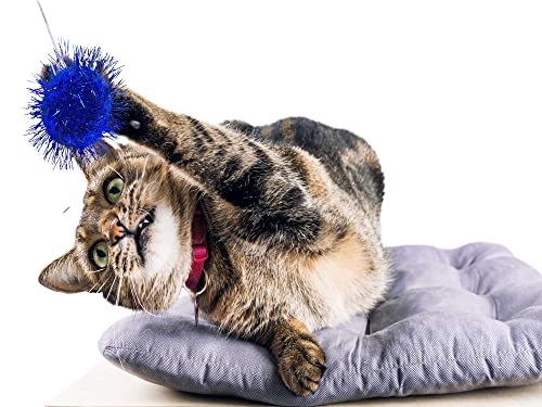Axe Sickle 100 Pcs 2 Inch Sparkle Ball Cat Toy Interactive Balls Multicolor for Kittens Exercise and Multiple Cats Play and Chase