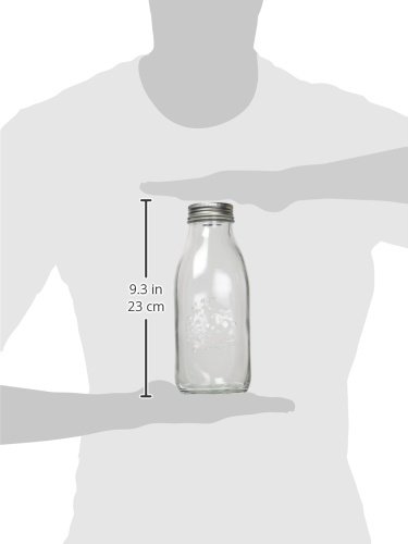 Grant Howard Frutta Del Pratto Embossed Glass Jar, 34 oz, Clear