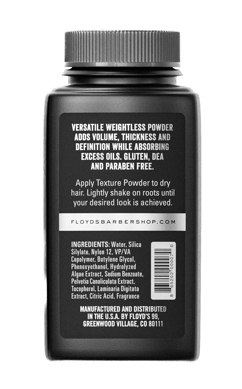 Floyd's 99 Hair Styling Powder - Adds Volume and Thickness, Absorbs Oil, Colorsafe