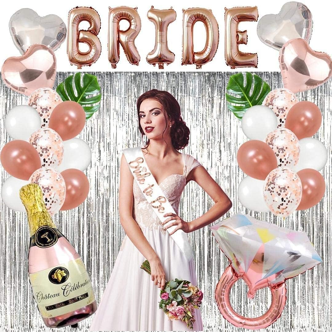 Bride to Be Sash, Bachelorette Party Sash Bachelorette Party Decorations Party Favors Accessories(rose gold)