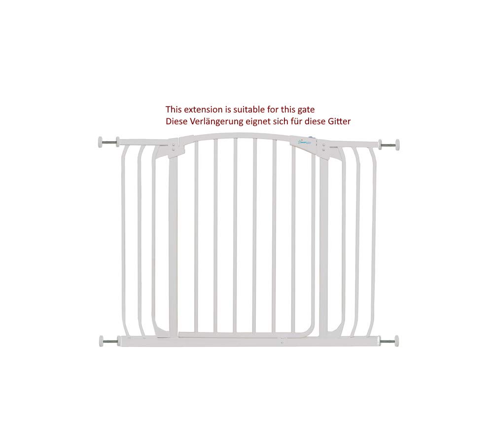 Dreambaby 21 in. White Chelsea Extension