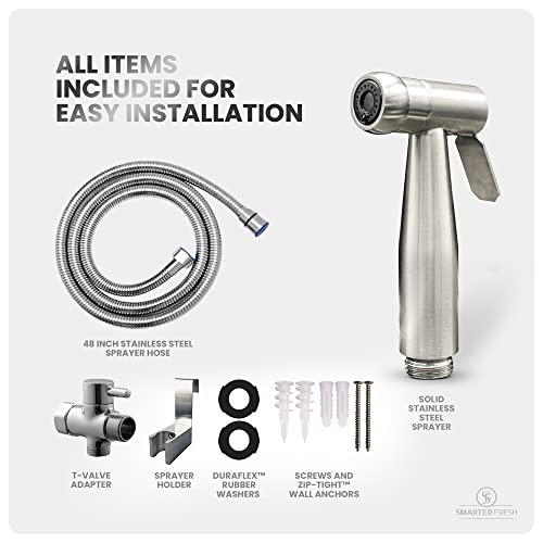 Bidet Sprayer for Toilet, Handheld Bidet Sprayer Attachment, Cloth Diaper Shower Spray Washer for Bathroom β Bidet Handheld Toilet Water Sprayer - Easy 10-Minute Installation