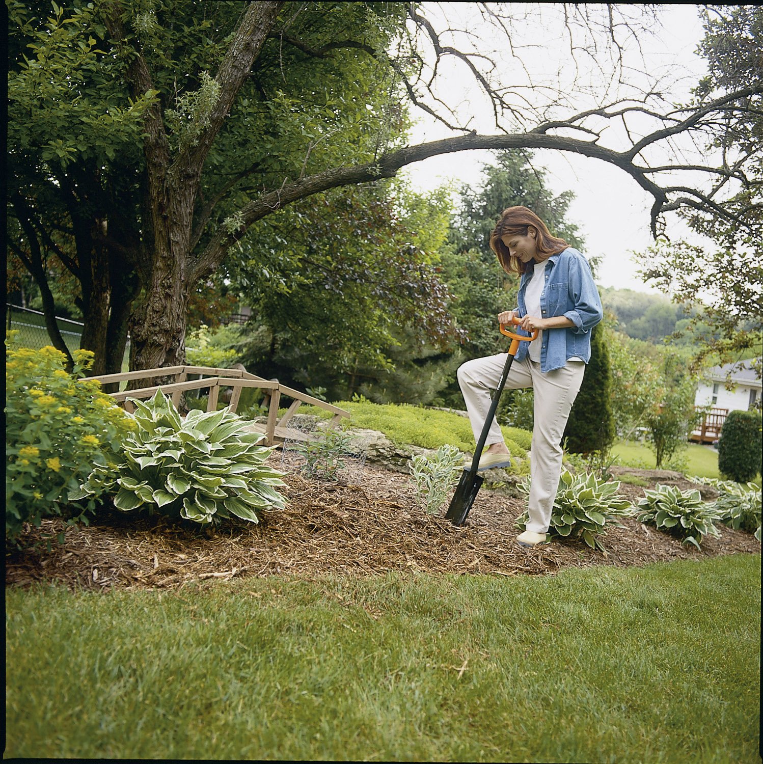 Fiskars 46 Inch Steel D-handle Transplanting Spade