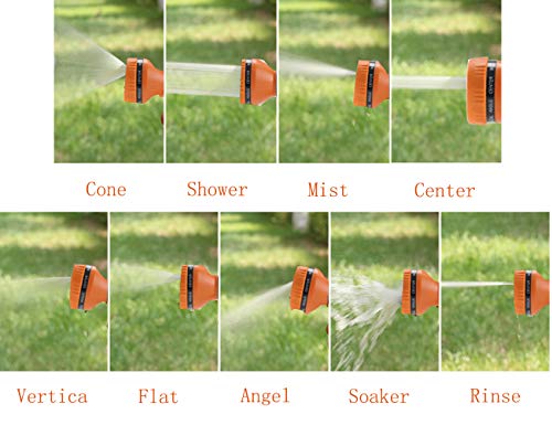 Giraffe Tools Garden Hose Nozzle 9 Pattern Adjustable Sprayer Water Gun for Hose Reel, Car Washing, Dog Washing, Watering