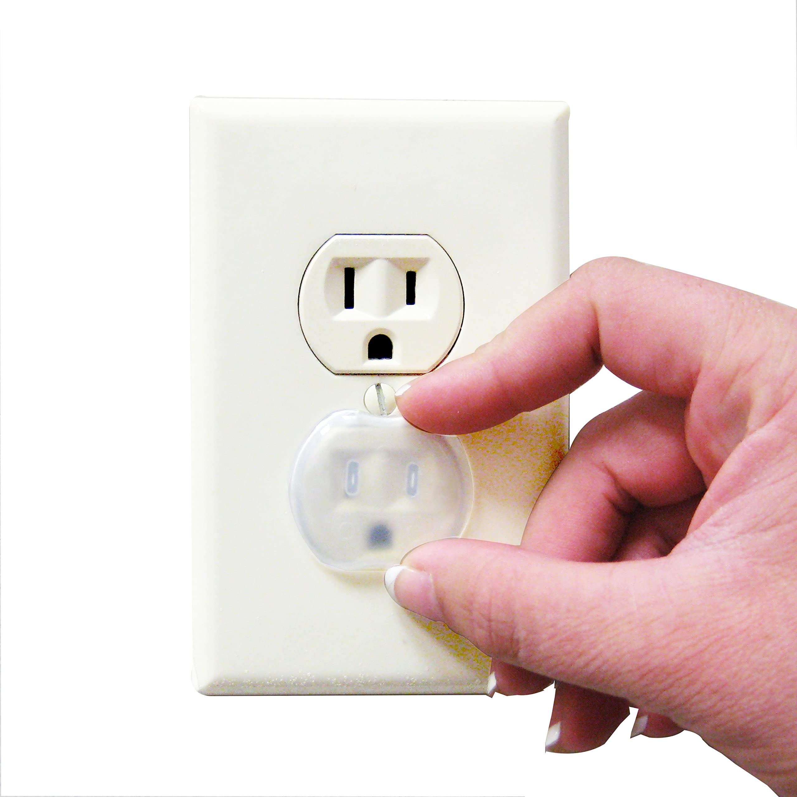 Dreambaby Plastic Baby Safety Outlet Plug Covers - 12 Pack - Outlet Covers Baby Proofing