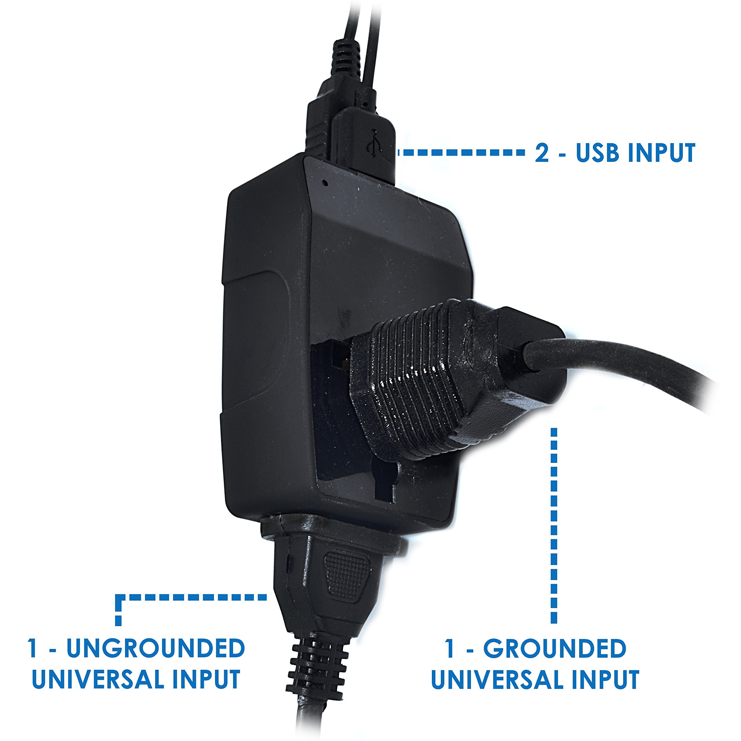 Ceptics UK Travel Adapter Plug with USB , Dual USB with 2 Inputs - Perfect for Traveling to England, Hong Kong, Uae, Dubai (Type G)