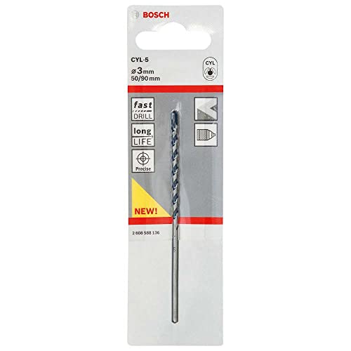 Bosch 2608588136 Concrete Drill "Cyl-5" For Concrete 3mmx50mmx3.54In