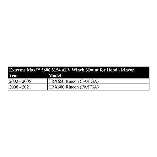 Extreme Max 5600.3154 ATV Winch Mount for Honda Rincon