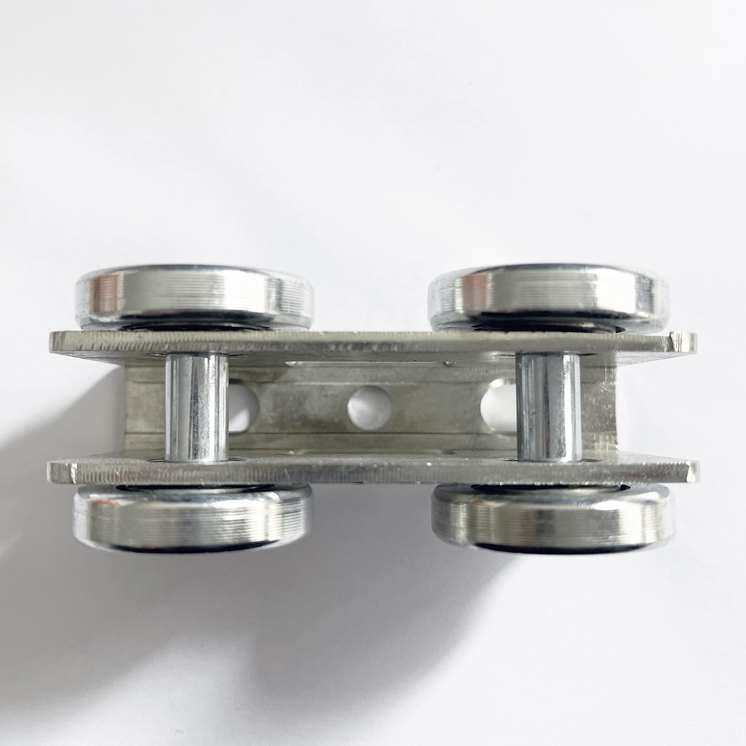 Hi Flame 4 Wheel Light Duty Trolley Assembly Roller Trolley Easy Bolt Installation for use with 1-5/8" Wide and All 1-5/8" or Taller Strut Channel (4)