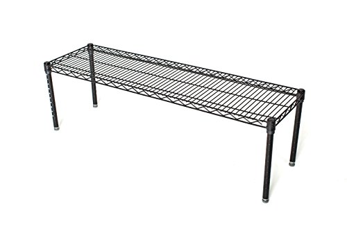 Omega 24" Deep x 48" Wide x 14" High Black Stationary Dunnage Rack