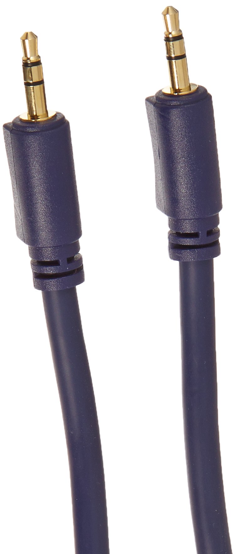 C2G 40604 Velocity 3.5mm M/M Stereo Audio Cable, Aux Cable, Blue (25 Feet, 7.62 Meters)