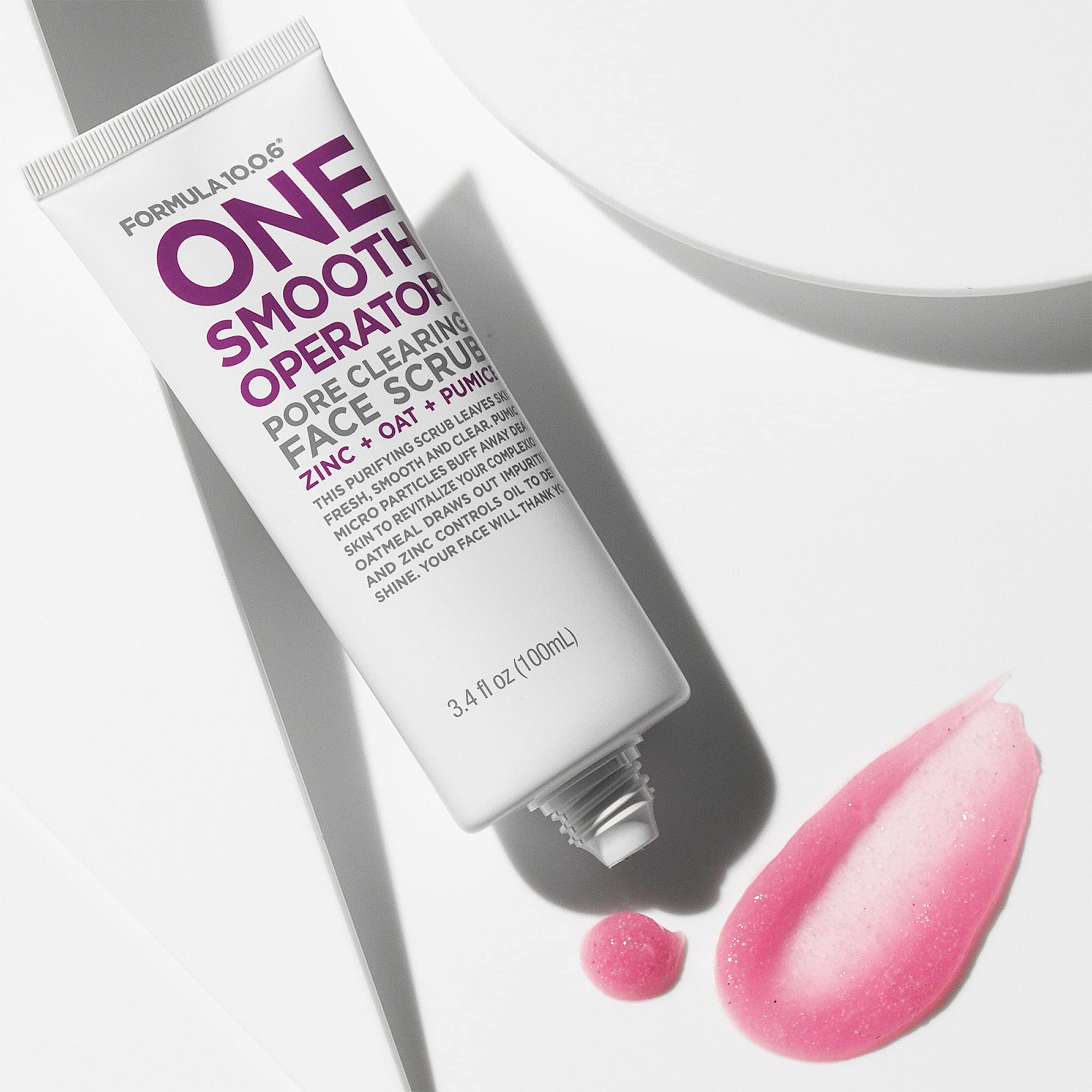 Formula 10.0.6 One Smooth Operator (3.4 Fl. Oz.) Pore Clearing Face Scrub that Leaves Skin Fresh, Smooth & Clear -Vegan, Paraben-Free & Cruelty-Free
