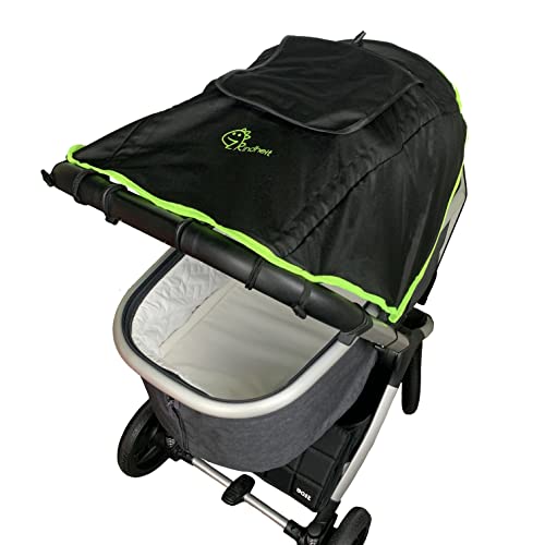 Ezkindheit Universal Sun Shade and Mosquito Shield for Strollers β Baby Stroller Accessories β Blackout Cover Accessory and Visor for Boys and Girls β Versatile Stroller Attachment & Protector
