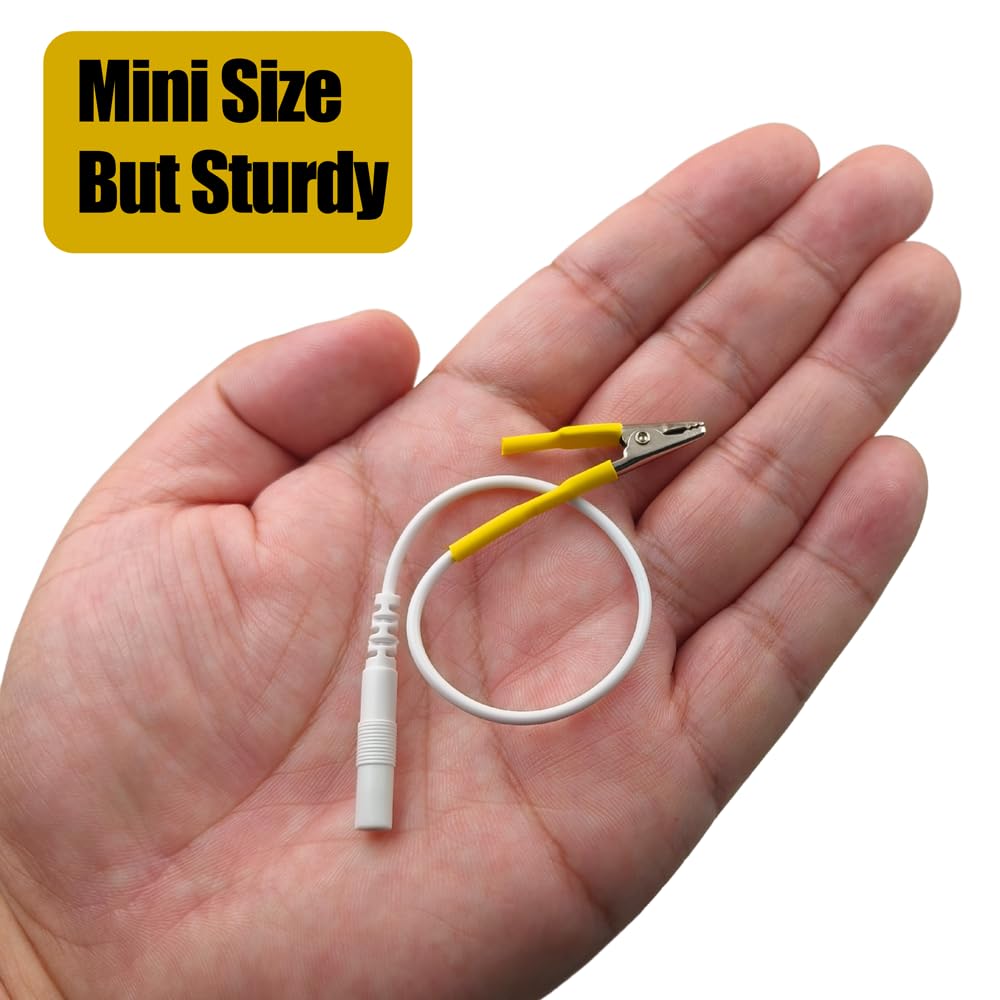 Electrode Wire for Dry Needling Needles - BesCable 20pcs TENS Leading Wires with Alligator Clips for TENS Unit Physiotherapy Machine - 2.0mm Pin Female to Alligator Clip Cable
